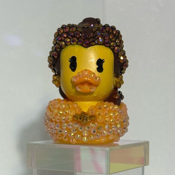 Other | Disney Beauty The Beast Belle Rubber Duck Rhinestone Bling ...